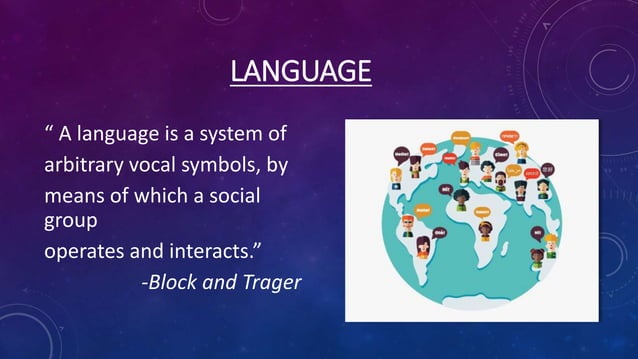 Nature of Language ppt | PPTX