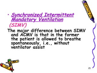 Mehanical Ventilation Dr wail bajhmoum | PPT