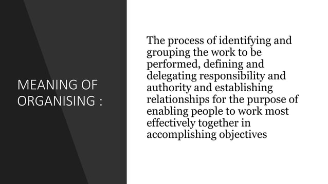 organizing ppt | PPT