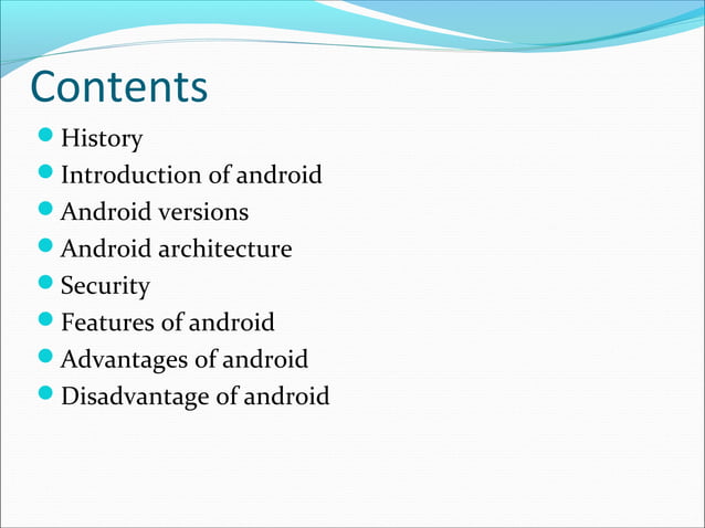 android phone ppt | PPT | Operating Systems | Computer Software and ...