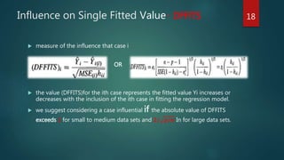 Diagnostic methods for Building the regression model | PPTX | Physics ...