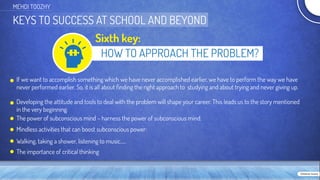 KEYS TO SUCCESS AT SCHOOL AND BEYOND | PDF