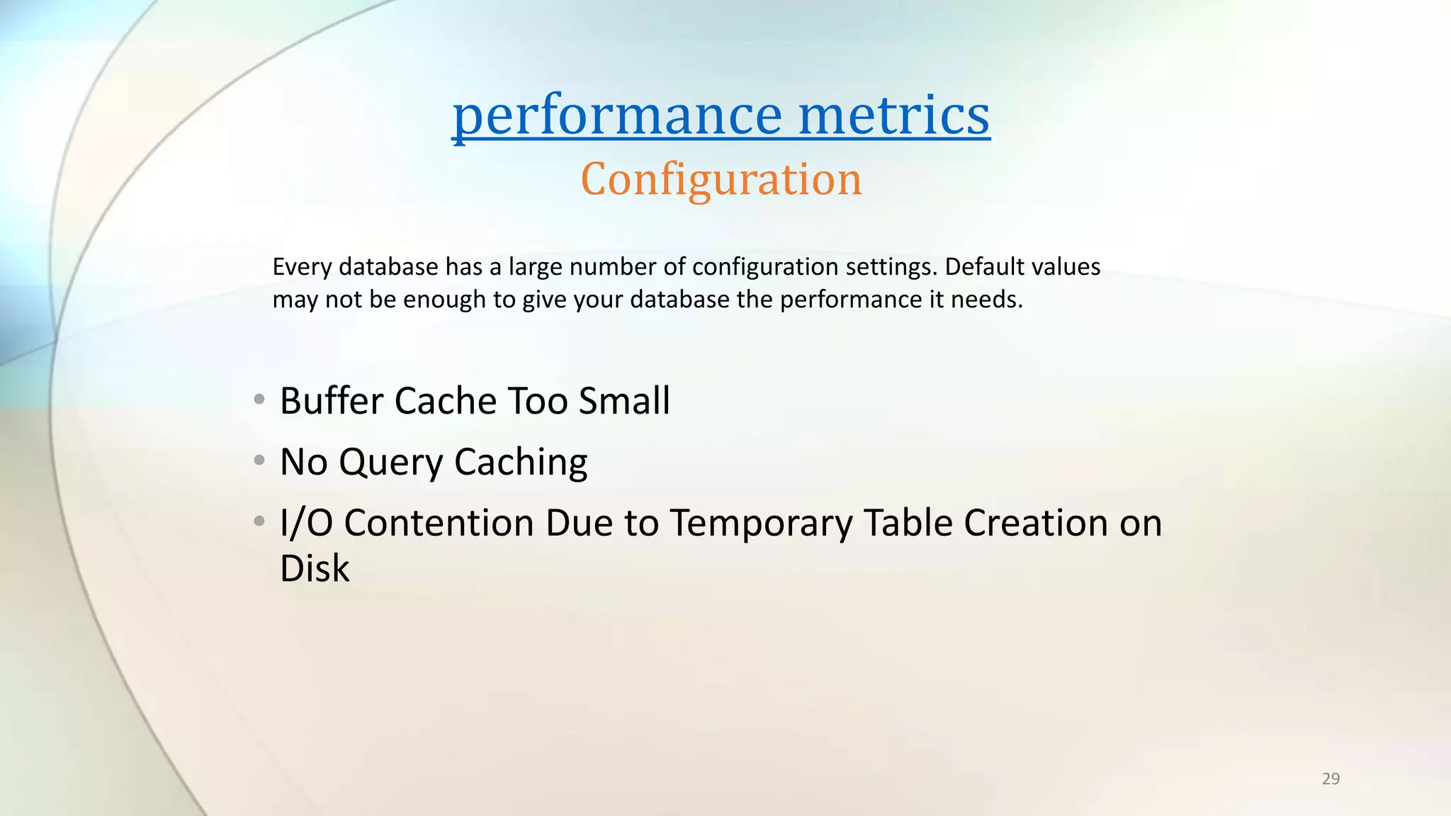 high performance databases | PPT