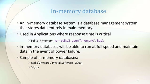 high performance databases | PPT