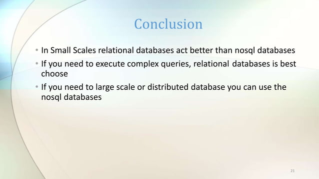 high performance databases | PPT