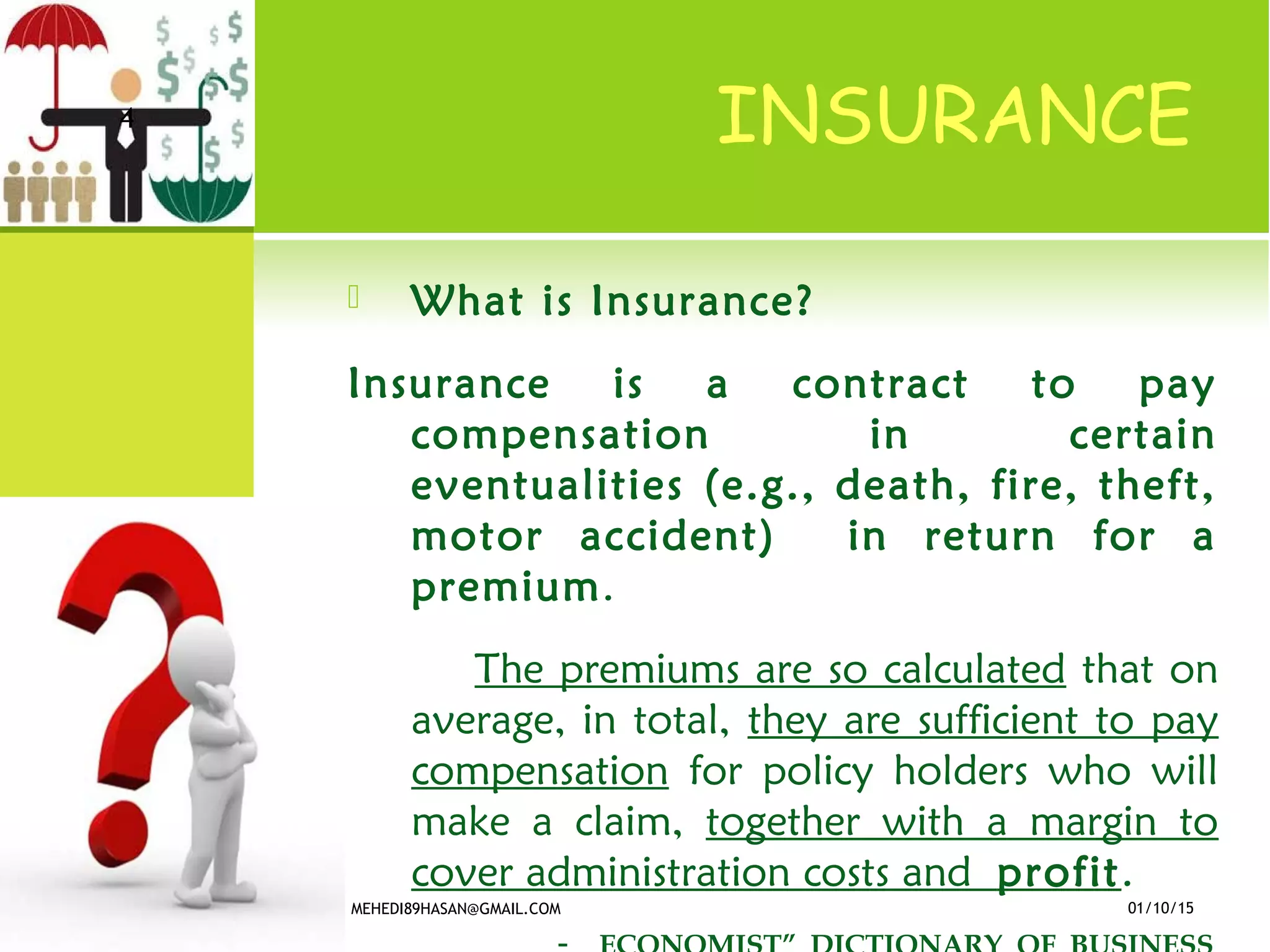 Principle of Insurance | PPT