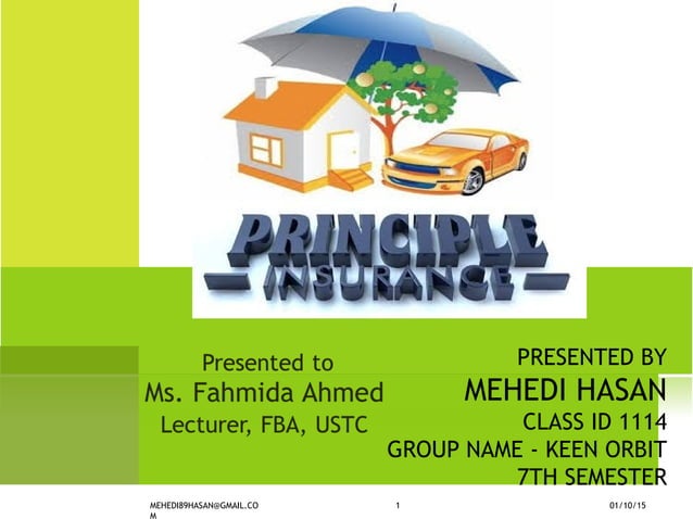 Principle of Insurance | PPT