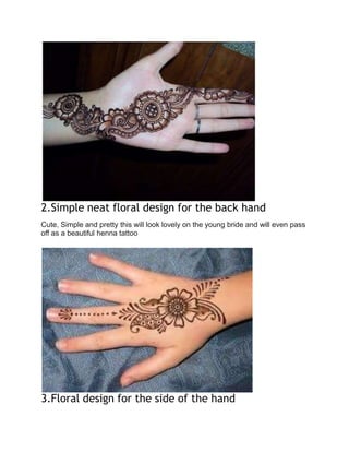 Simple Mehndi Designs For Beginners Pdf