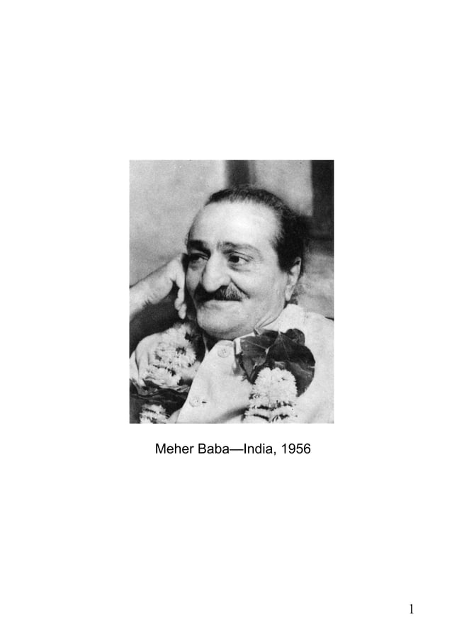 Meher Baba - Beams on the Spiritual Panorama (88p).pdf | Spirituality ...