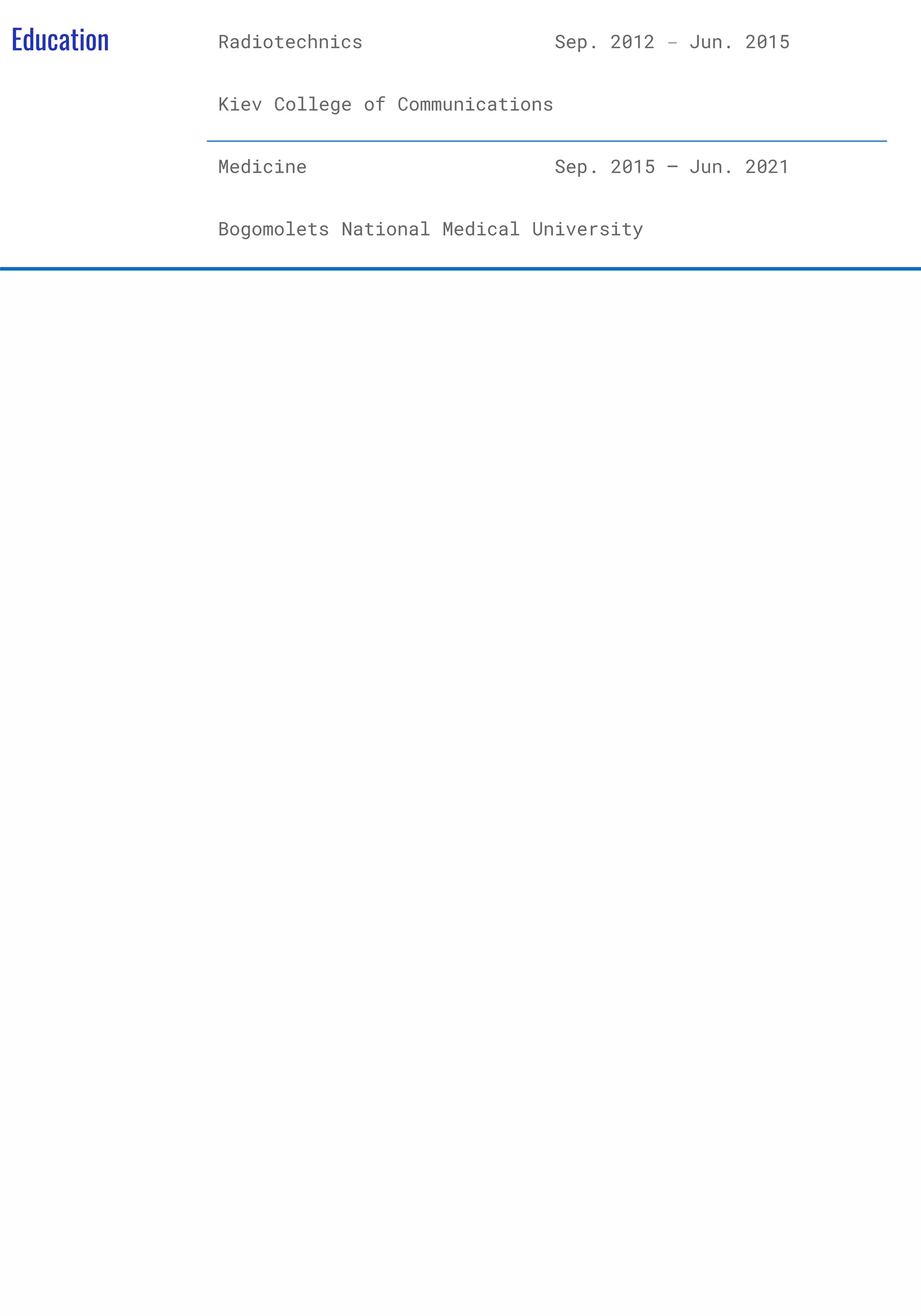 Mehes Artem CV | PDF