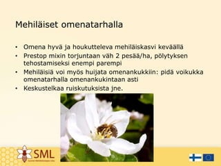 Mehiläiset omenan tautien torjujina | PPTX