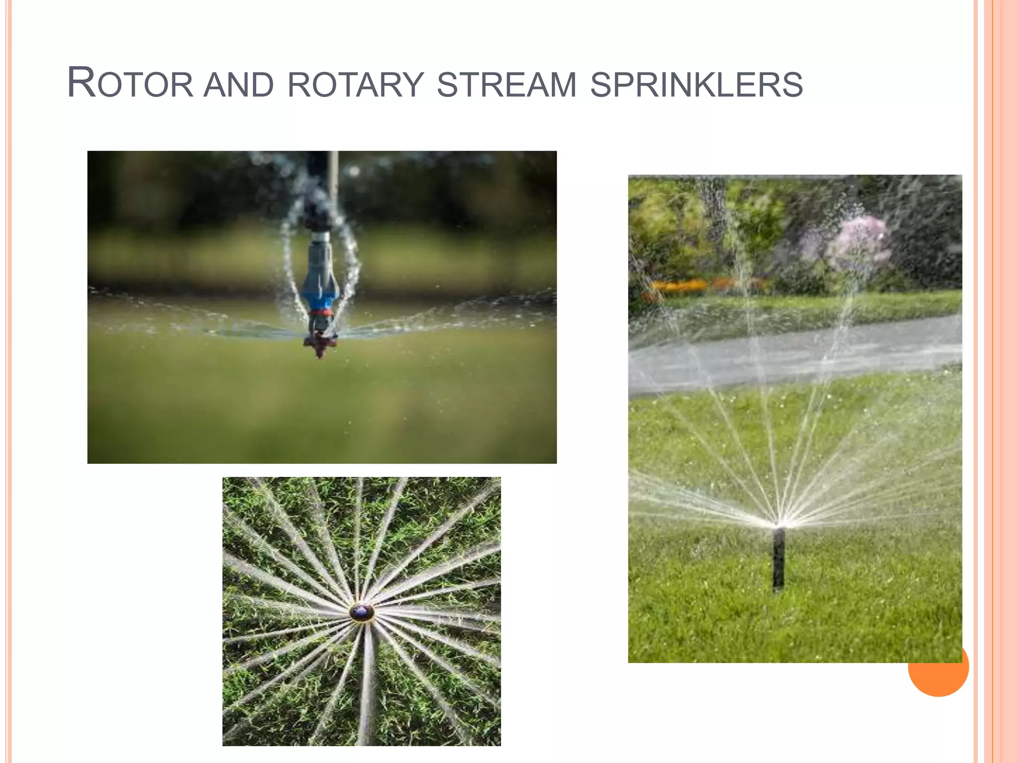 sprinkler irrigation system | PPTX
