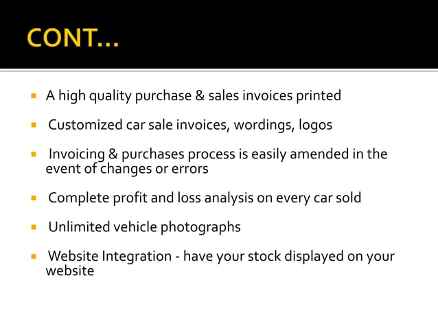 Presentation on Used Car | PPTX | Computing | Technology & Computing