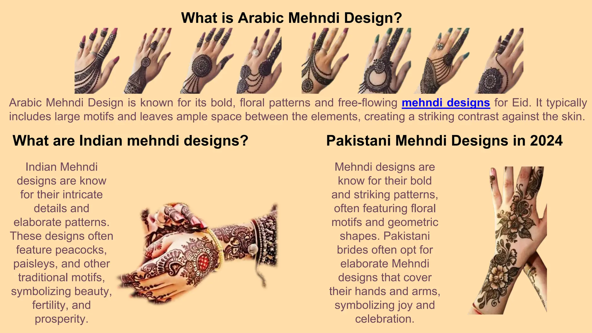 What is the meaning of Mehndi Designs art? | PPTX