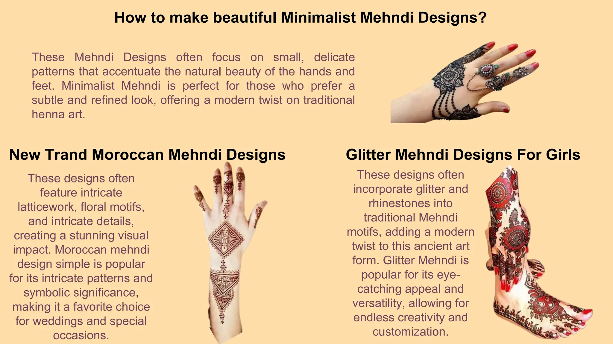 What is the meaning of Mehndi Designs art? | PPTX