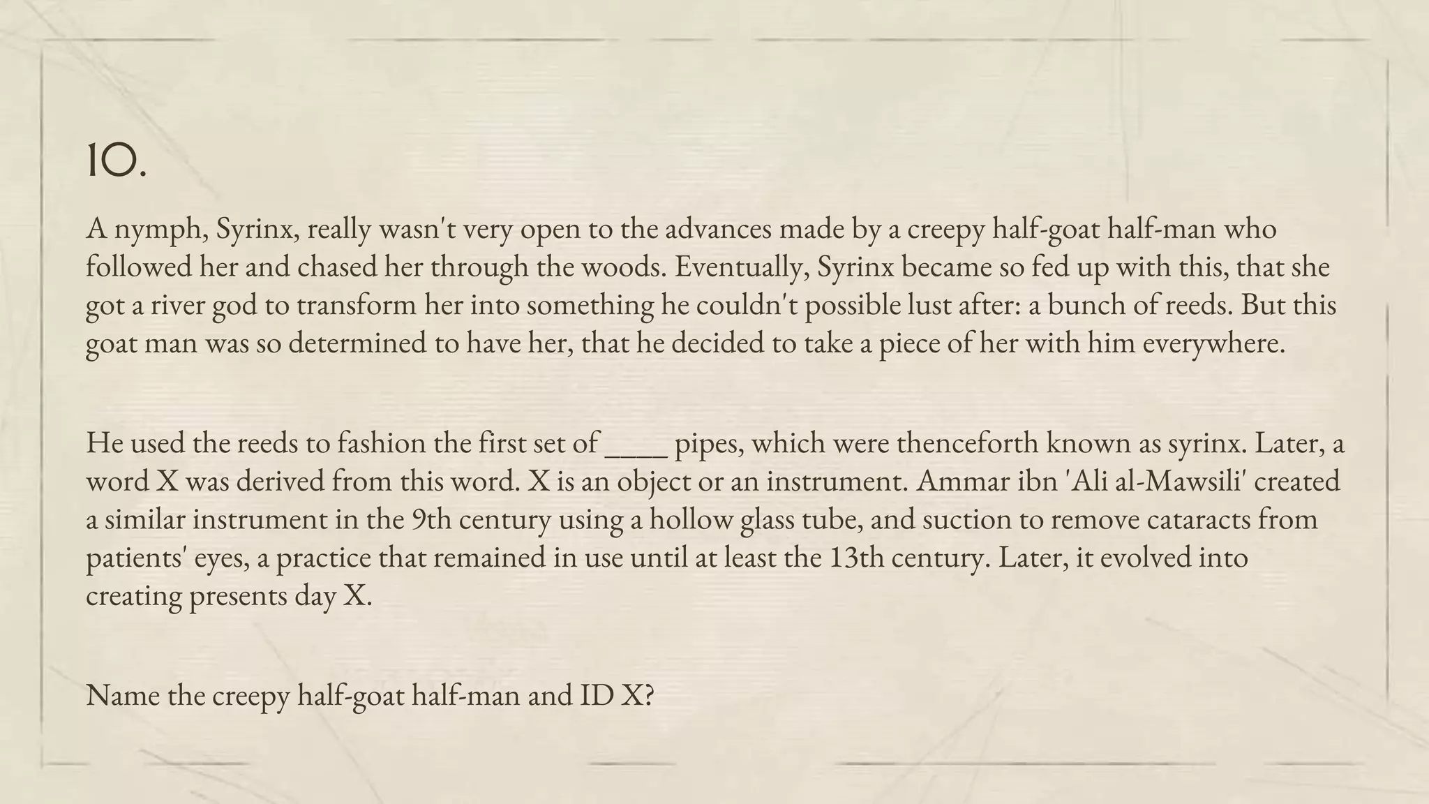 LSR Mythology Etymology History (MEH) Quiz 2020 | PPTX | Hinduism ...