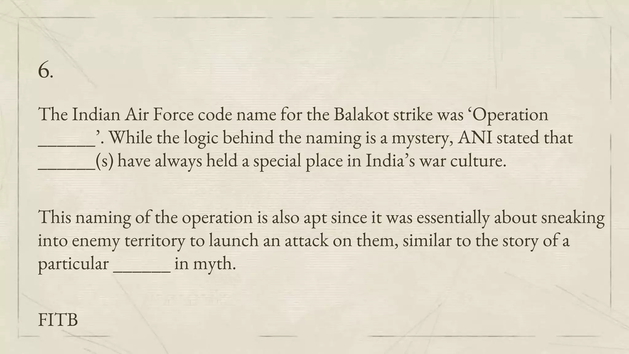 LSR Mythology Etymology History (MEH) Quiz 2020 | PPTX | Hinduism ...