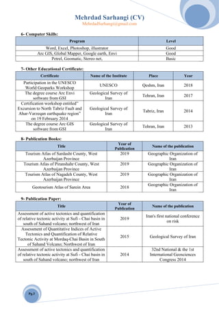 Mehrdad sarhangi 2020 Cv | PDF