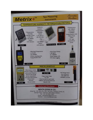 INDUSTRIAL TOOLS By Mehta Doshi & Co | PDF