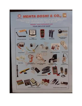 INDUSTRIAL TOOLS By Mehta Doshi & Co | PDF