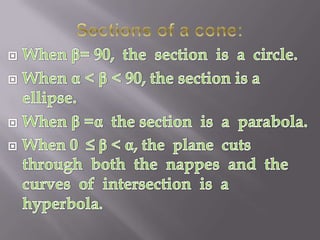 Mehul mathematics conics | PPTX | Physics | Science