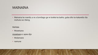 Mehuta ya maina | PPTX