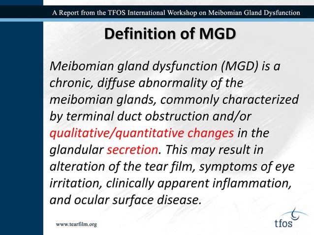 Prof Bron lecture. The A-Z of MGD | PPT | Skin Care | Beauty