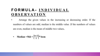 Median (Central Value) | PPT