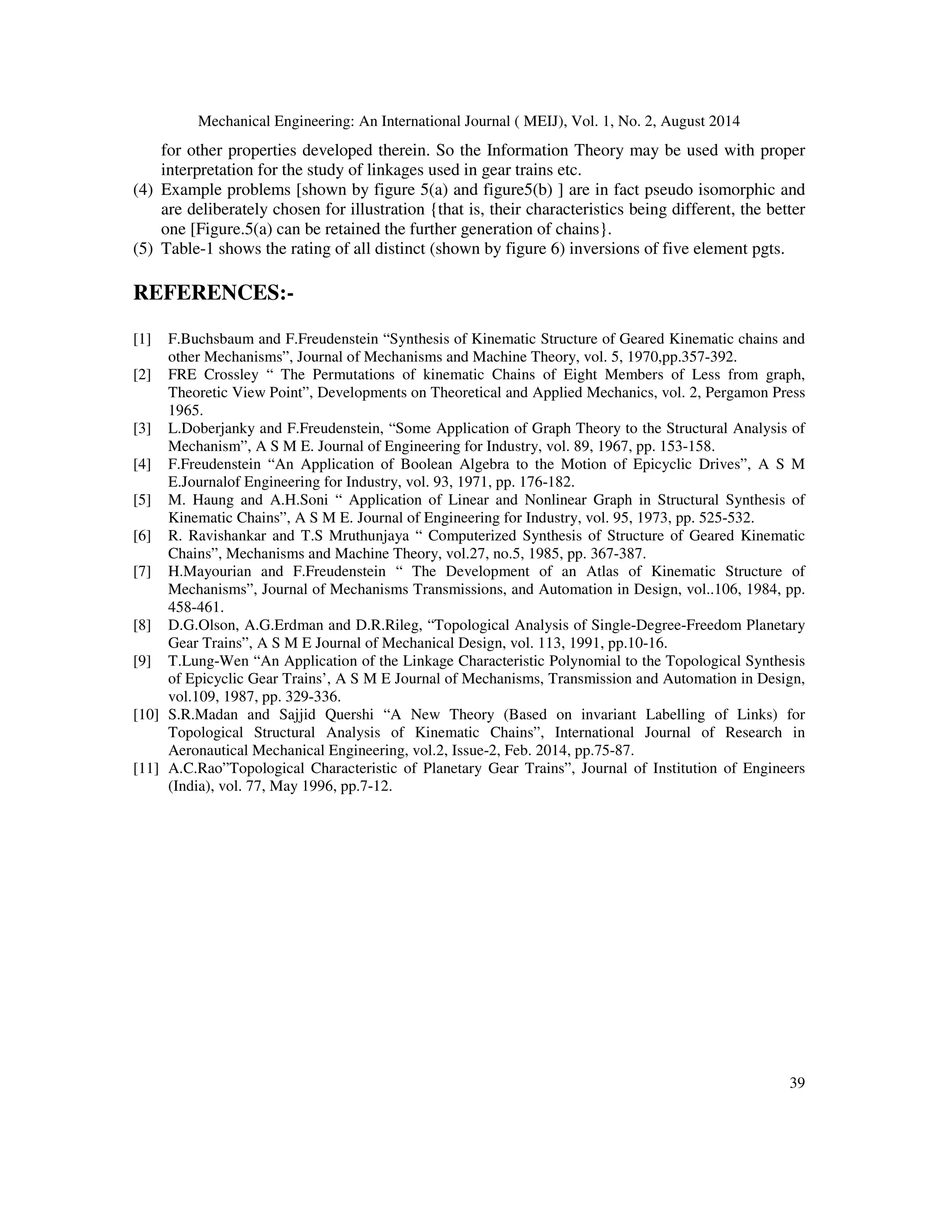 A METHODOLOGY FOR ANALYSIS OF TOPOLOGICAL CHARATERISTICS OF PLANETARY GEAR TRAINS | PDF ...