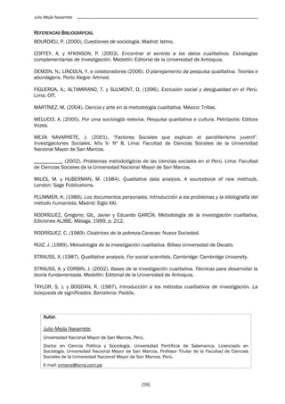 Meijía navarrete el análisis de los datos cualitativos | PDF