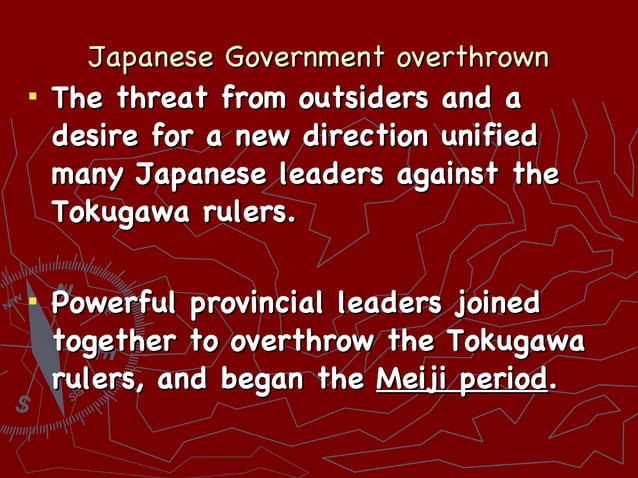 Meiji japan overview | PPT | Politics