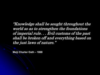 Meiji Restoration | PPTX