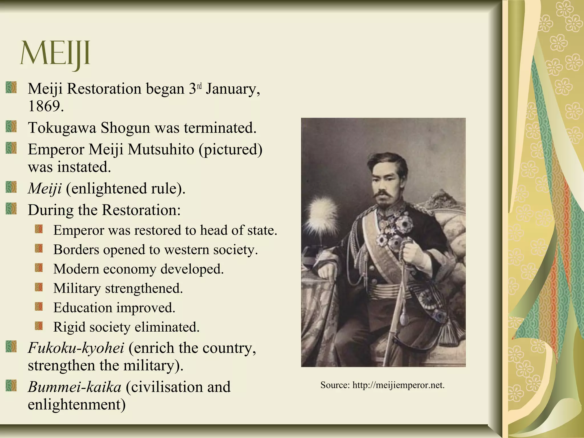 Meiji restoration | PPT