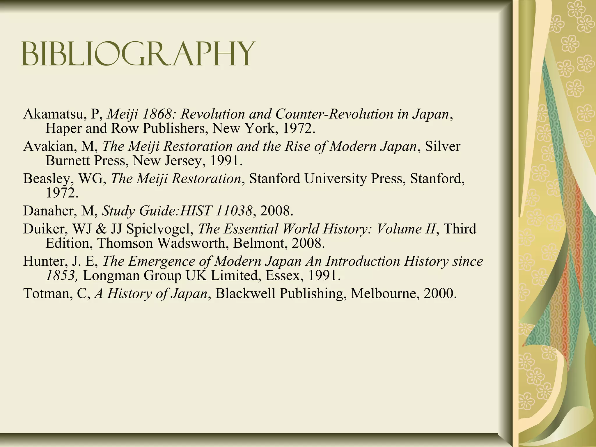 Meiji restoration | PPT