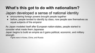 Meiji revolution and nationalism | PPTX