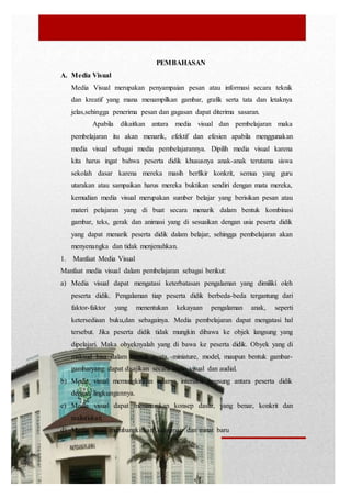 MODUL MEDIA PEMBELAJARAN AUDIO,VISUAL DAN AUDIO VISUAL | DOCX
