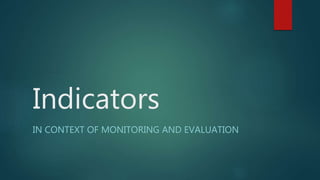 Indicators | PPTX