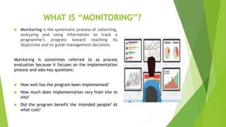 Research, Monitoring and Evaluation, in Public Health | PPTX
