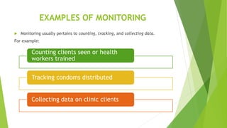 Research, Monitoring and Evaluation, in Public Health | PPTX