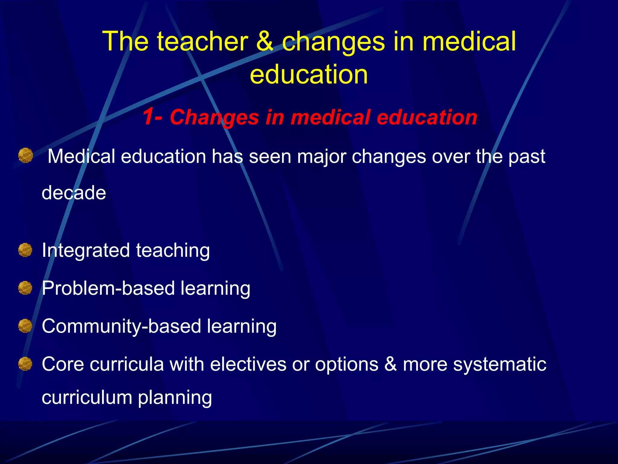 Introduction of Medical Education Domain | PPT