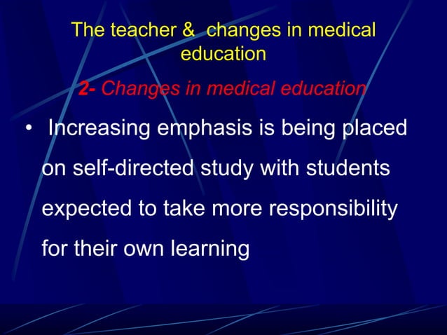 Introduction of Medical Education Domain | PPT