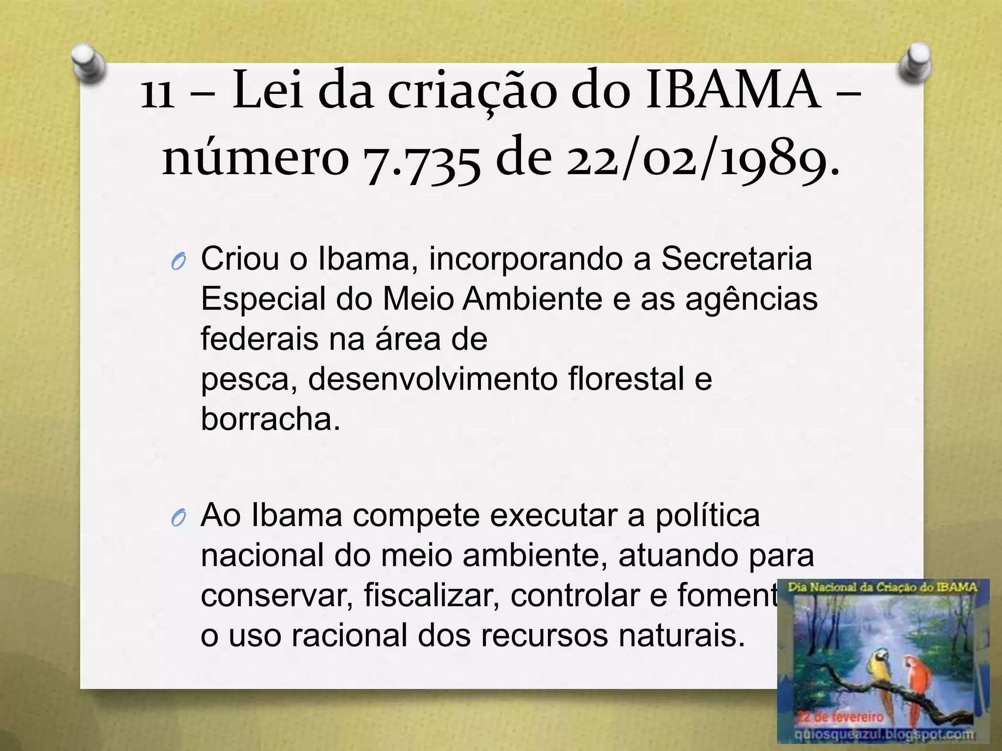 Meio ambiente – as 17 leis ambientais do | PPTX