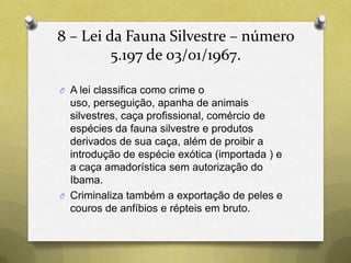 Meio ambiente – as 17 leis ambientais do | PPTX