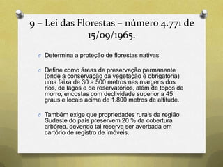 Meio ambiente – as 17 leis ambientais do | PPTX