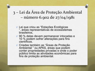 Meio ambiente – as 17 leis ambientais do | PPTX