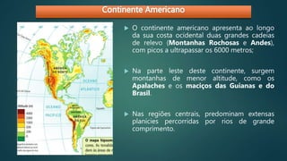 O Meio Natural - O Relevo (Geografia 7º ano) | PPTX