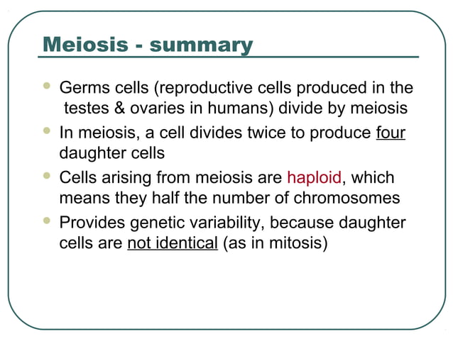 Meiosis | PPT | Infertility | Reproductive Health