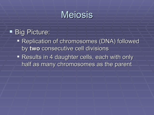 Meiosis | PPT | Biological Sciences | Science
