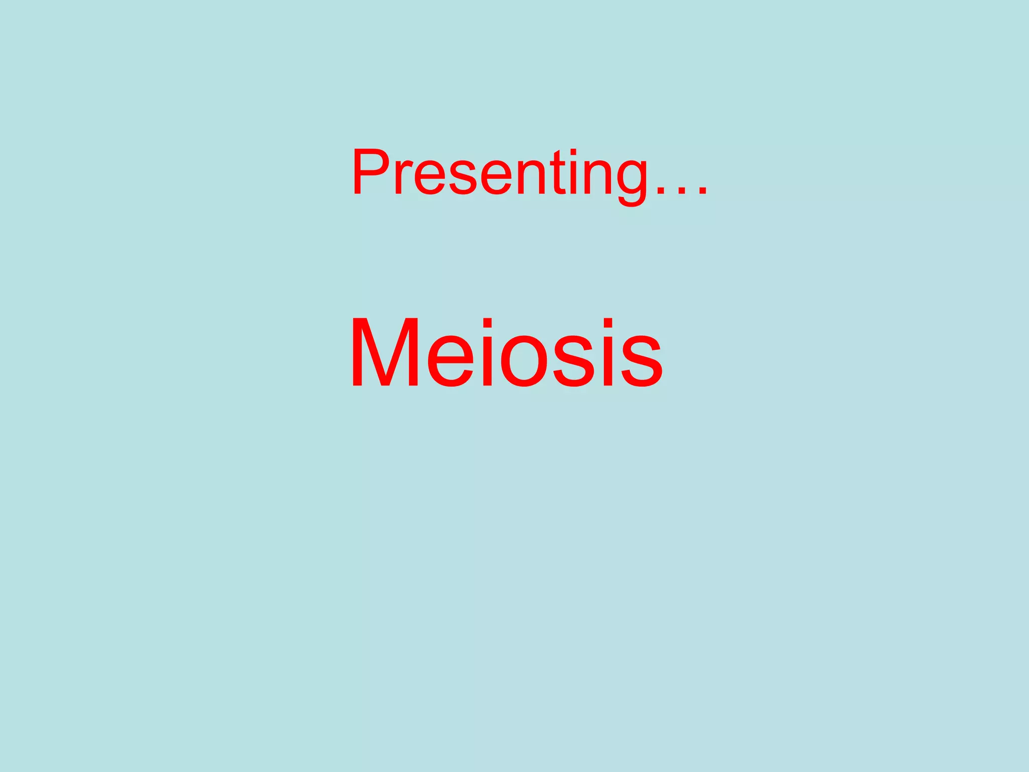 Meiosis | PPT