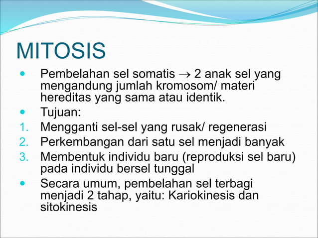 Materi Kimia Dasar Meiosis | PPT